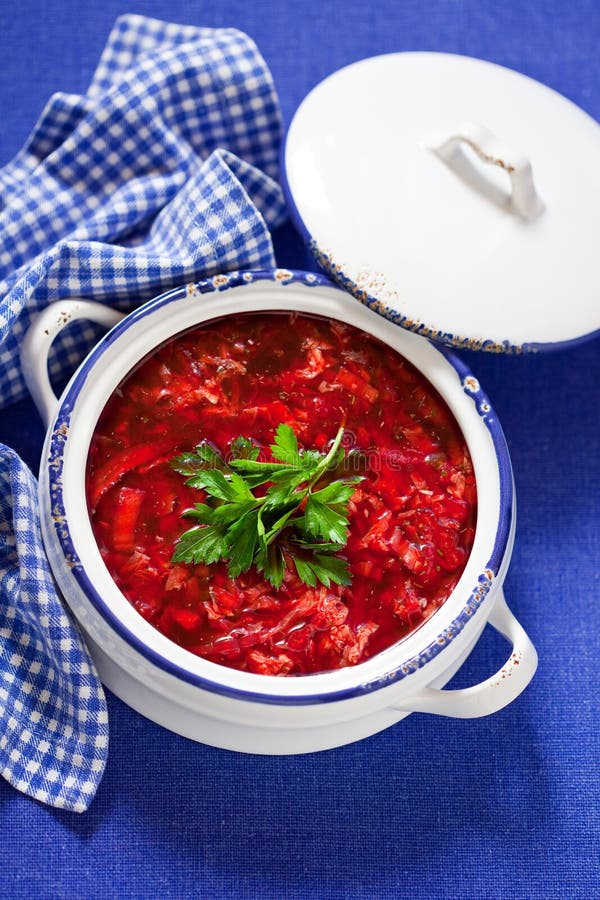 Borsch stock image. Image of gourmet, appetizer, parsley - 34891255