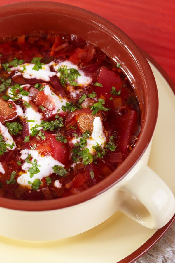 Borscht stock photo. Image of dinner, table, ready, borsch - 23621814