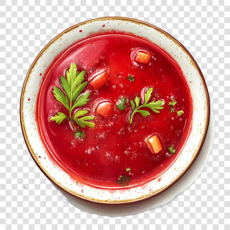 Borscht stock image. Illustration of bowl, flat, view - 341464127