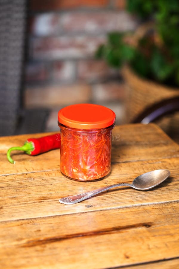 Borscht in a Jar. Fresh Borscht Soup in a Glass Jar Stock Photo - Image ...