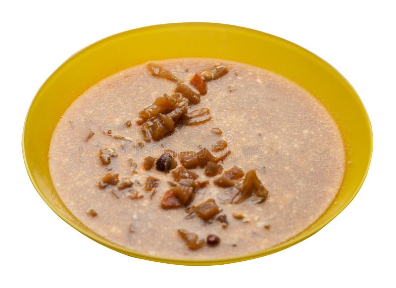 Borscht Soup Isolated on a White Background. Borscht Soup in the Plate ...