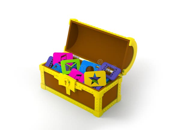 Borst Met Toepassingssoftware Stock Illustratie - Illustration of ...