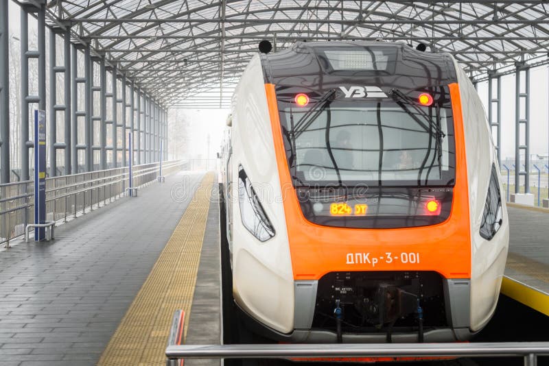 Boryspil, Ukraine - March 04, 2020: Empty Cabin of a Modern Train. High ...
