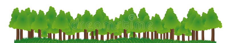 Bos vector illustratie. Illustration of boomstam, verloop - 5371806