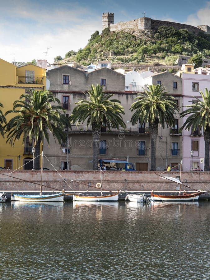 Bosa city 2 stock image. Image of seal, port, architecture - 25701229