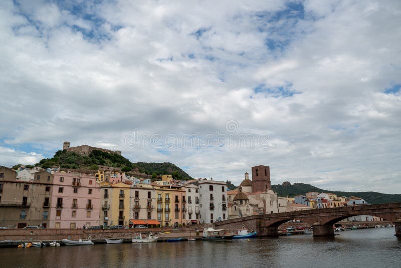 Bosa Italy Sardignia City editorial photo. Image of building - 134604991