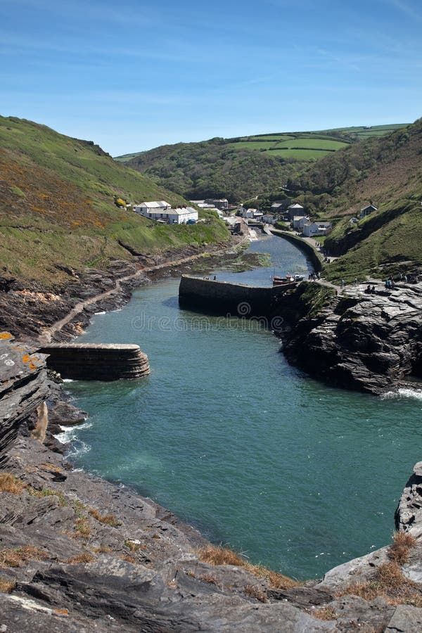 Boscastle in Cornwall England Stock Image - Image of landscape ...