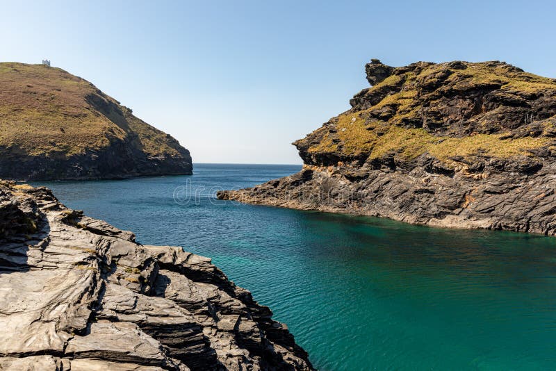 Boscastle, Cornwall, Beautiful Seaside Landscape Stock Photo - Image of ...