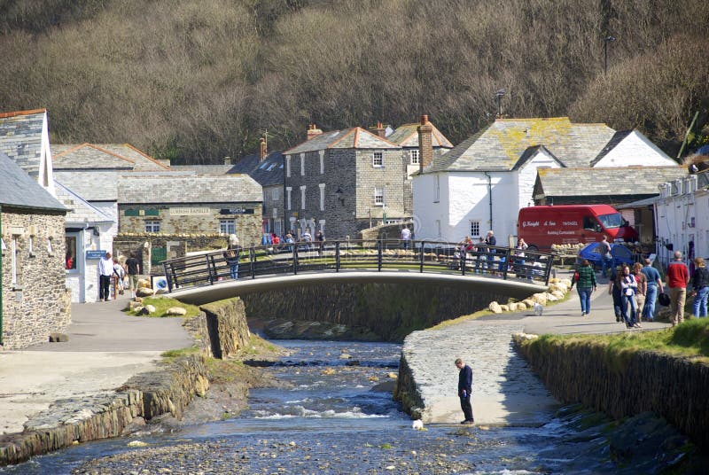 Boscastle, Cornwall, UK editorial photography. Image of tourist - 51666882