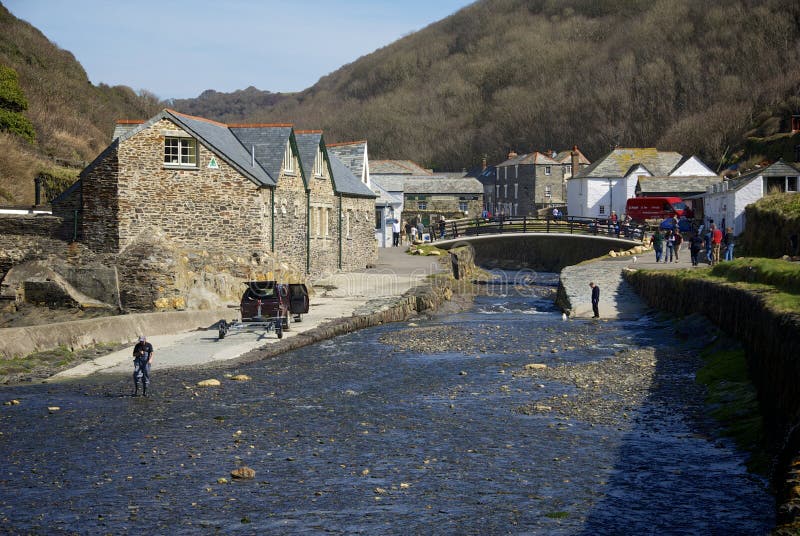 Boscastle, Cornwall, UK editorial photography. Image of historic - 51667072