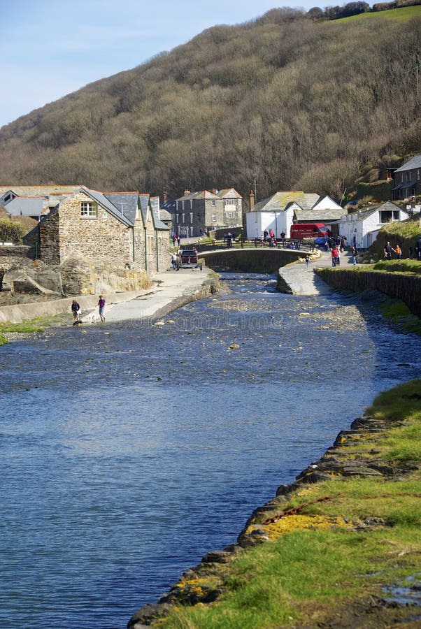 Boscastle, Cornwall, UK editorial photo. Image of bridge - 51667161