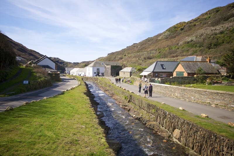 Boscastle, Cornwall, UK editorial photography. Image of boscastle ...