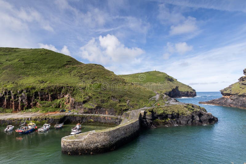 Boscastle North Cornwall stock image. Image of boscastle - 149804235