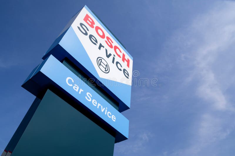 Bosch-Service-Logo Auf Einer Wand Redaktionelles Foto - Bild von ...
