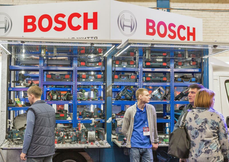 Bosch Booth at CEE 2019 in Kyiv, Ukraine Editorial Photography - Image ...