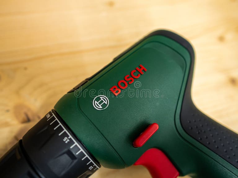 Bosch Logo Sign on a Cordless Drill Tool Editorial Photo - Image of ...