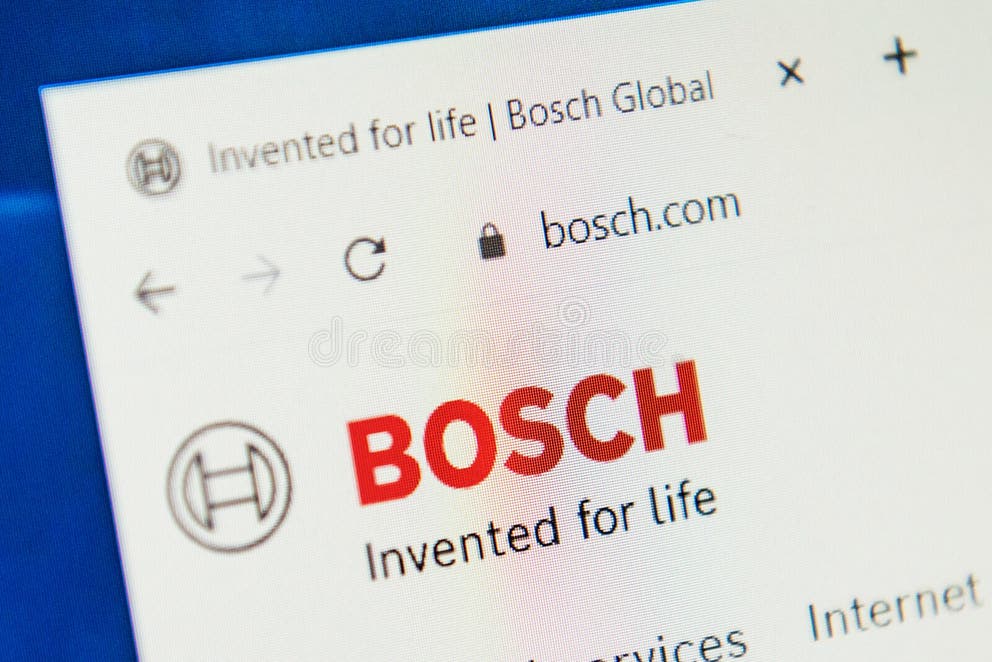 Bosch Web Site. Selective Focus. Editorial Photo - Image of homepage ...