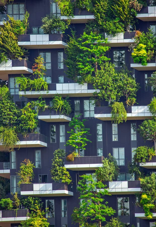 The Bosco Verticale Complex in Milan, Italy Stock Photo - Image of ...