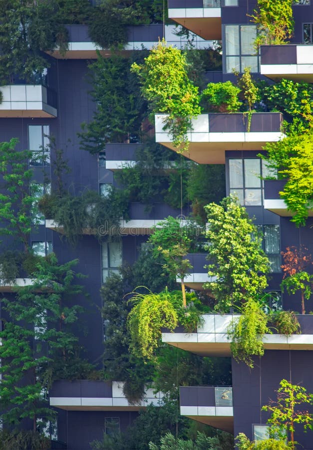 The Bosco Verticale Complex in Milan, Italy Stock Image - Image of ...