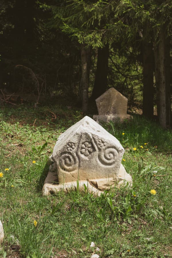 Bosnian Tombstones stock photo. Image of bogomil, decorative - 40361754