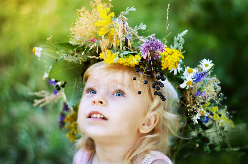 Bosnimf stock foto. Image of sally, meisje, mooi, familie - 39877616