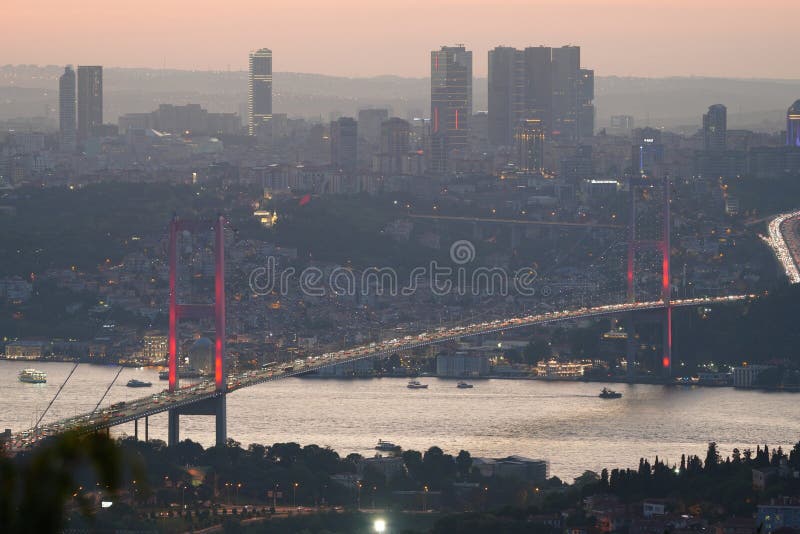 Bosphorus Bridge in Istanbul, Turkiye Stock Photo - Image of bridge ...