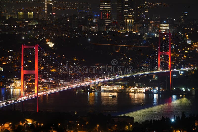 Bosphorus Bridge in Istanbul, Turkiye Stock Photo - Image of ...