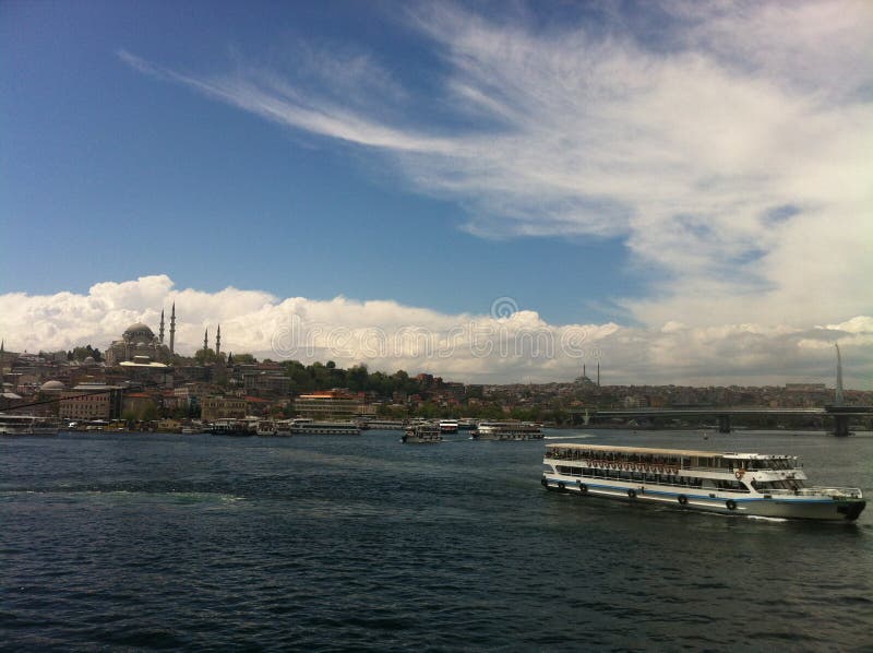 The Bosphorus stock photo. Image of ferry, ocean, harbor - 80949340