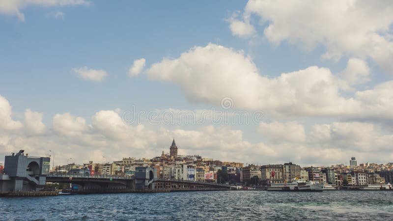 Bosphorus River of Istanbul. Editorial Stock Image - Image of light ...