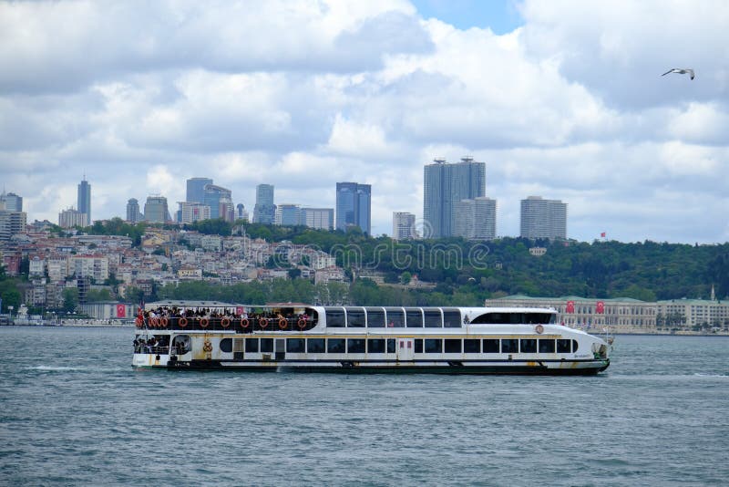 Bosphorus Strait in Istanbul Editorial Stock Photo - Image of landscape ...