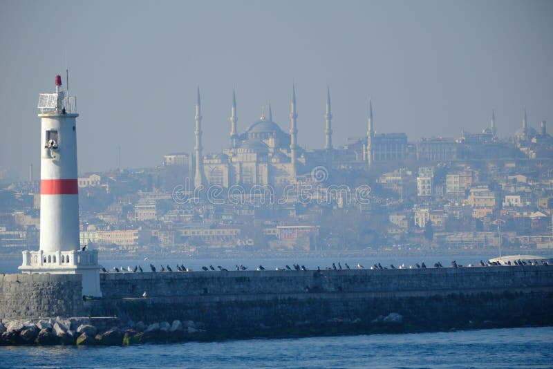 Bosphorus Strait in Istanbul Stock Image - Image of city, blue: 266052355