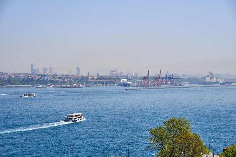 The Bosphorus Strait stock photo. Image of europe, continent - 130341000