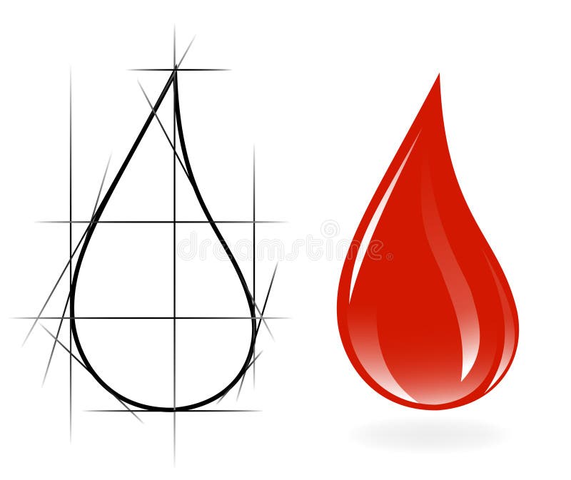 Funcionamiento De La Gota De Sangre Ilustración del Vector ...