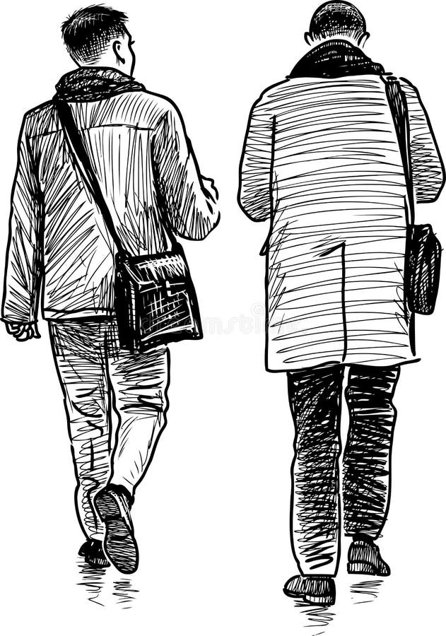 Bosquejo De Los Amigos De Los Estudiantes Que Salen Ilustración del ... Bosquejo De Los Amigos De Los Estudiantes Que Salen Ilustración del ...