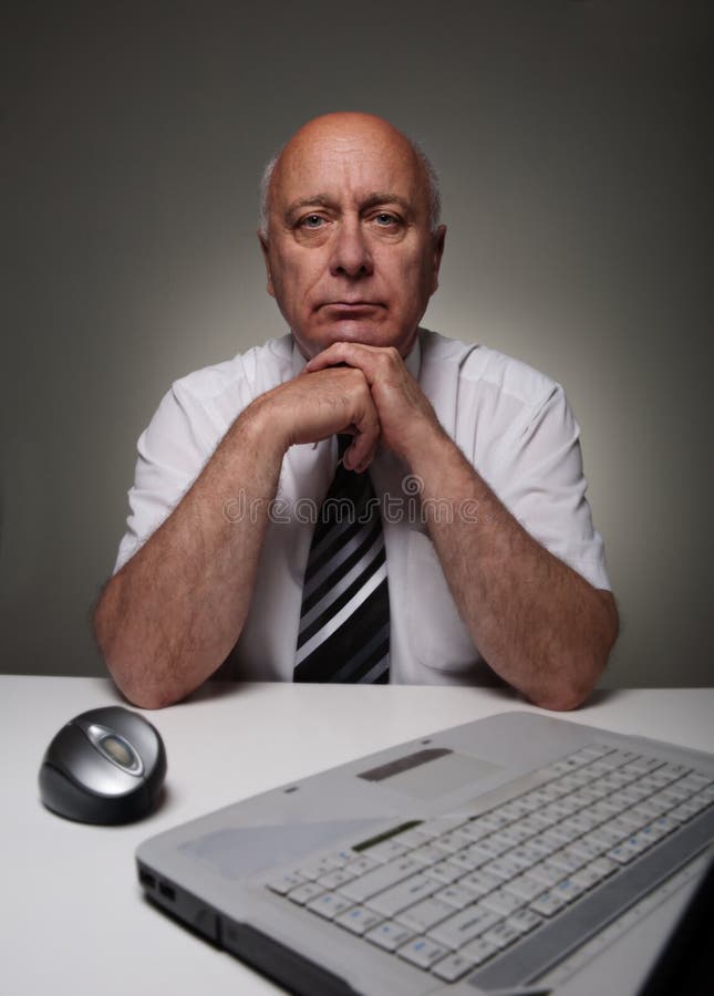 Boss stock image. Image of keyboard, senior, serious - 10198035
