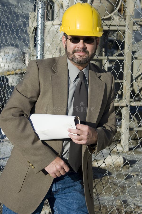 Boss stock photo. Image of outdoors, years, suit, construction - 1679942