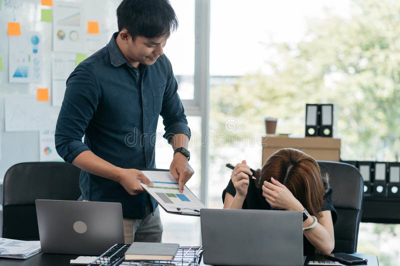 Boss is Angry and Blames the Staff for Poor Work, the Team Leader S ...