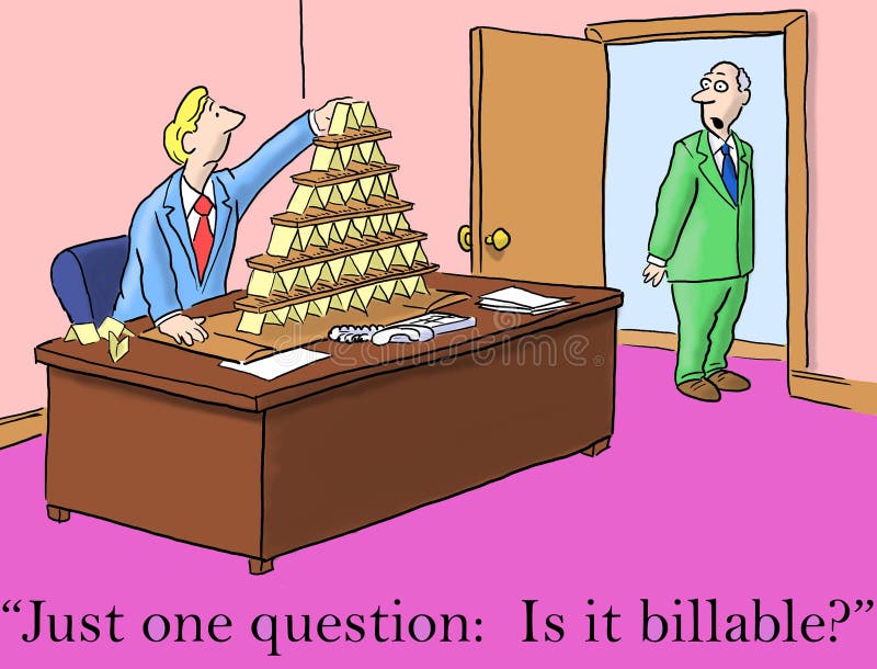 The Boss Asks Just One Question, is it Billable Stock Illustration ...