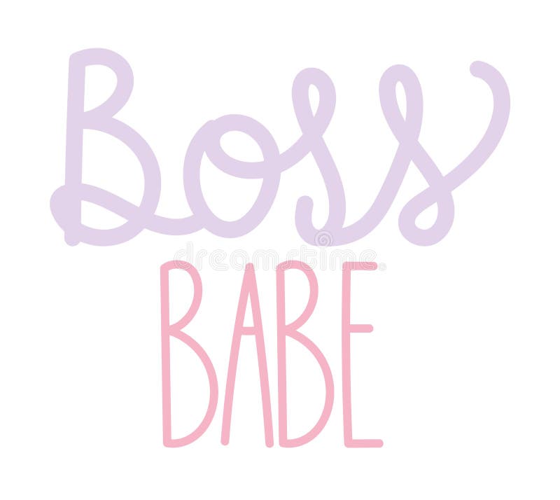 Boss babe typography stock vector. Illustration of girl - 220861848