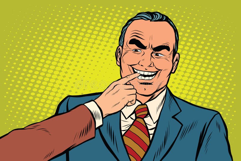 Boss bites the finger stock vector. Illustration of people - 78823072