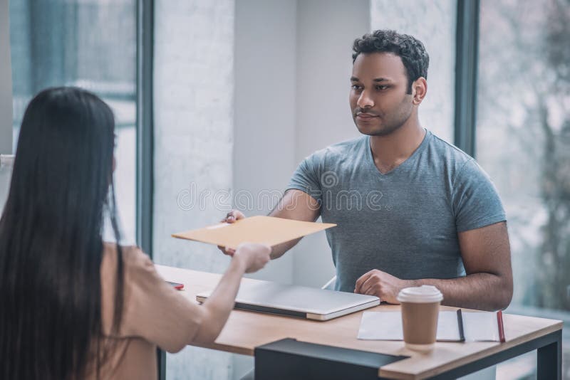 Boss Checking Performance of Employees on Laptop Stock Photo - Image of ...