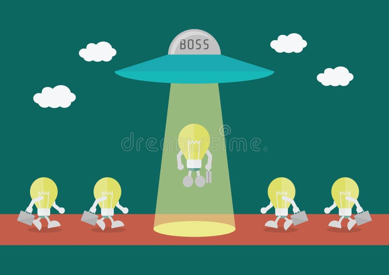 Choose big idea. stock vector. Illustration of cartoon - 51293922
