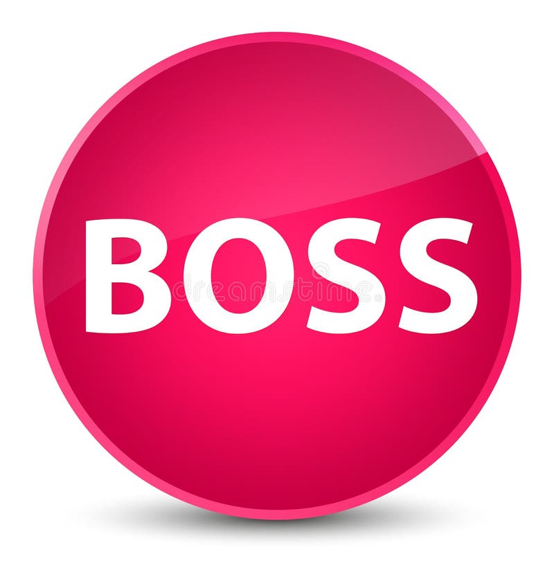 Boss Elegant Pink Round Button Stock Illustration - Illustration of ...