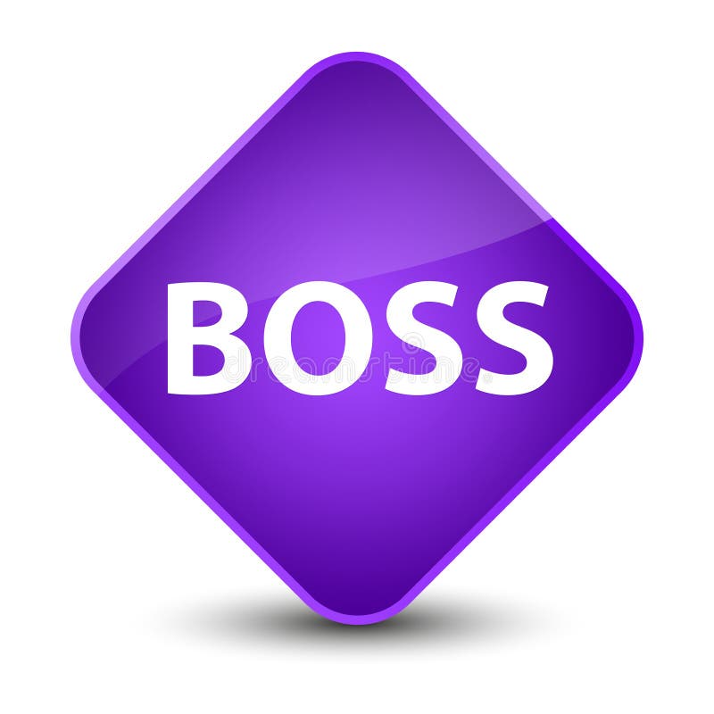 Boss Elegant Purple Diamond Button Stock Illustration - Illustration of ...