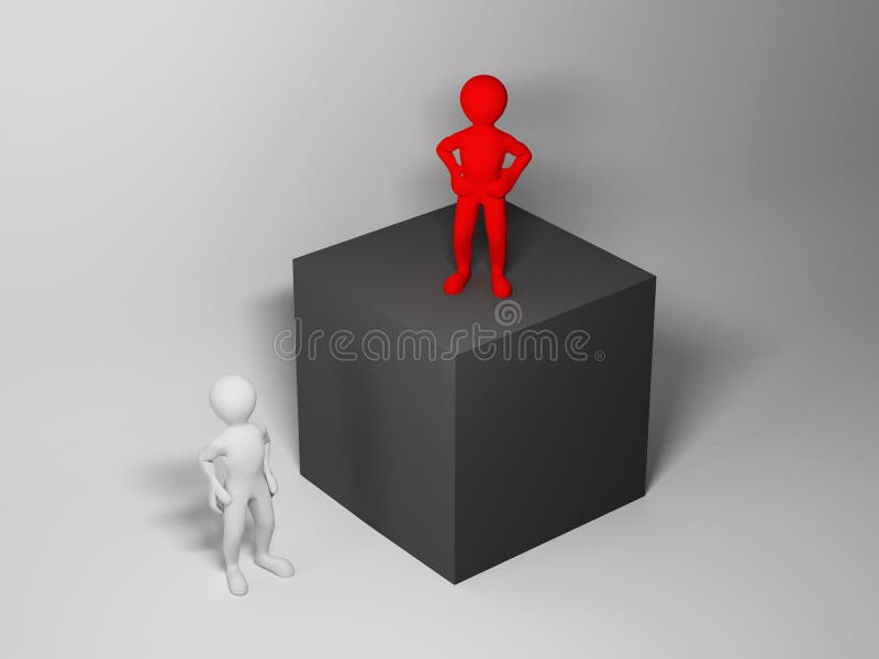 Boss and Employee. Abstract Illustration Stock Illustration ...