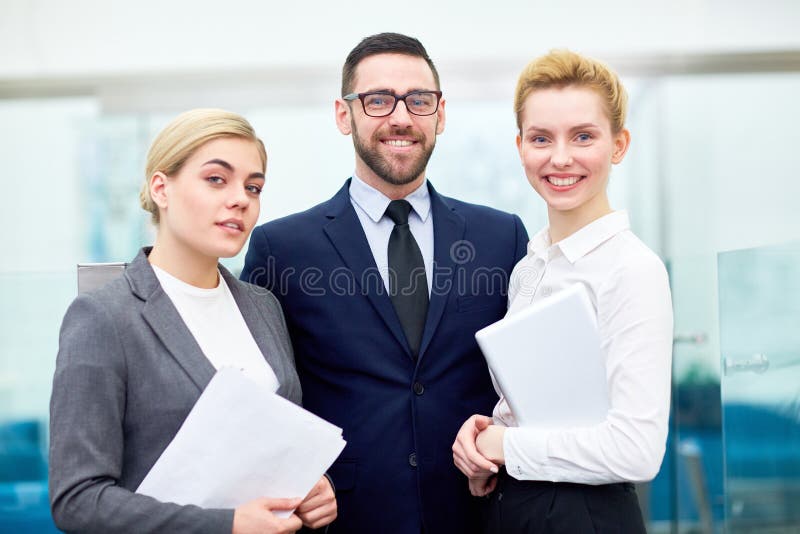 Boss and employees stock image. Image of profession, coworking - 93205025