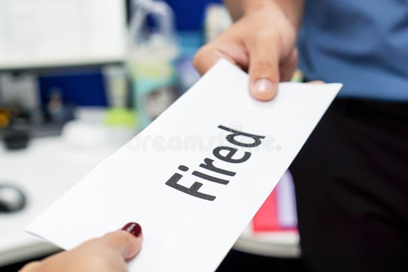 Boss fired his employee stock photo. Image of dismissed - 77699830