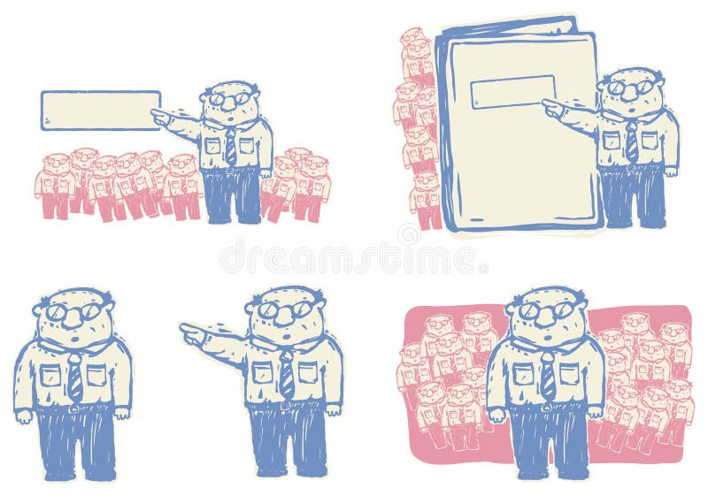 Boss Giving Orders Illustration Stock Illustration - Illustration of ...