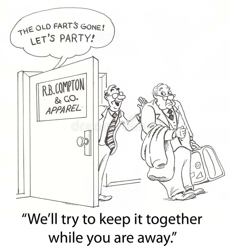 Boss gone stock illustration. Illustration of excited - 23630870