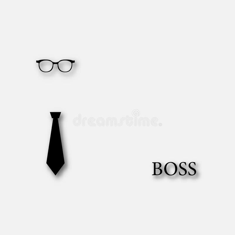 Boss Icon Vector Sign and Symbol Isolated on White Background, Boss ...